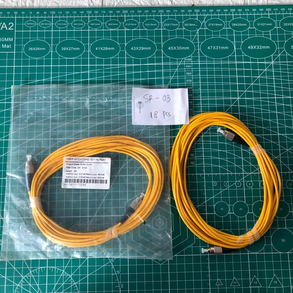 Fiber Patch Cord Test Report Type FC/PC-FC/PC 5 Meter | Impor Dari Jepang