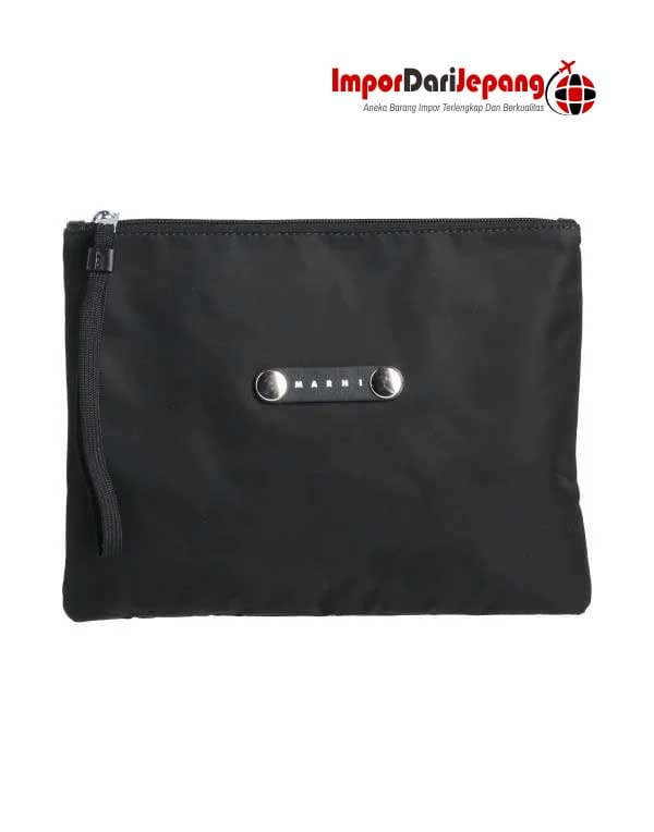 Tas Tangan Pria Merek Marni Warna Hitam | Impor Dari Jepang
