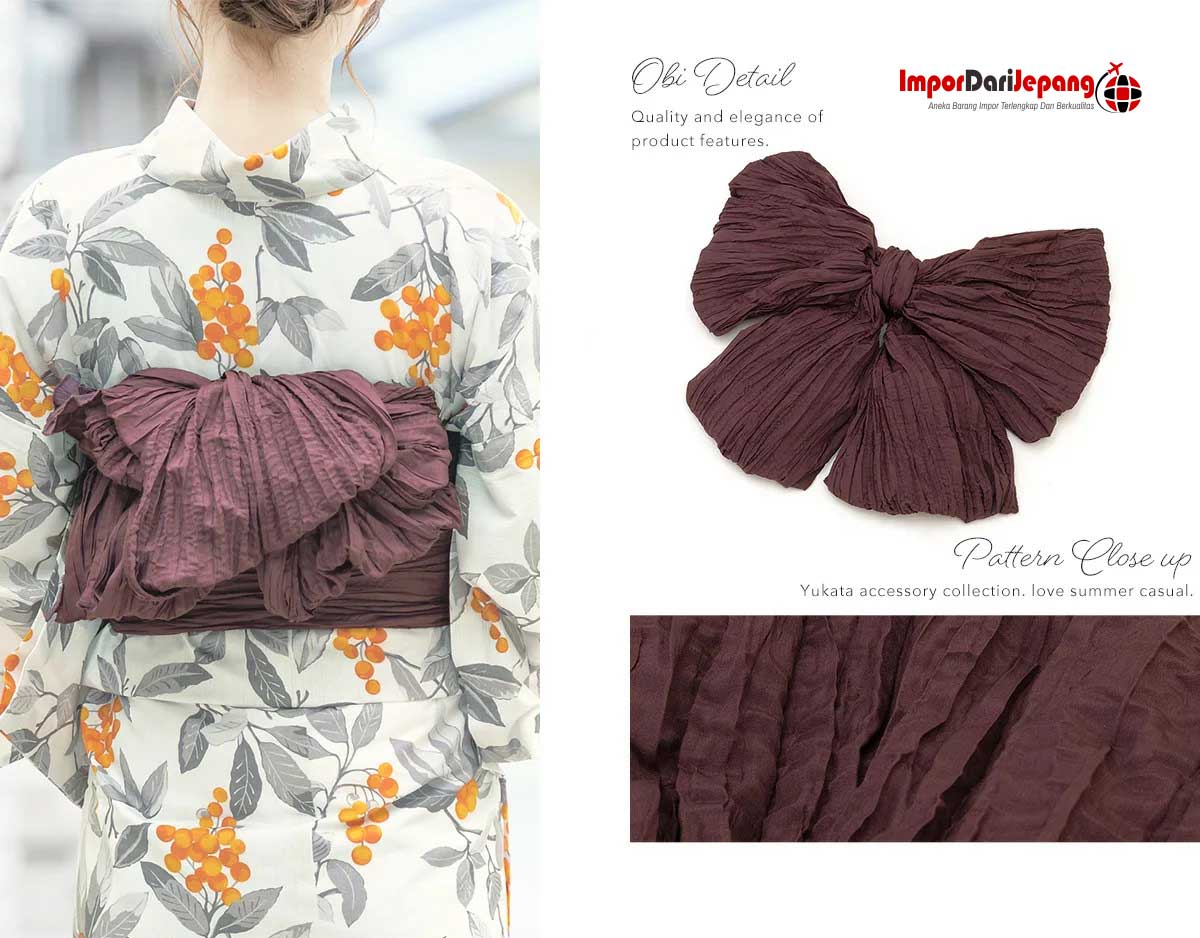 Yukata Set Wanita Yukata Set Heko Obi | Impor Dari Jepang