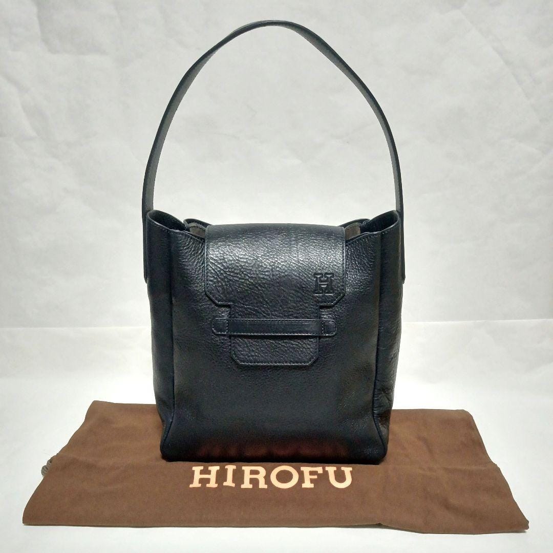 [Jastip] Tas Bahu Kulit Hitam Hirofu | Impor Dari Jepang