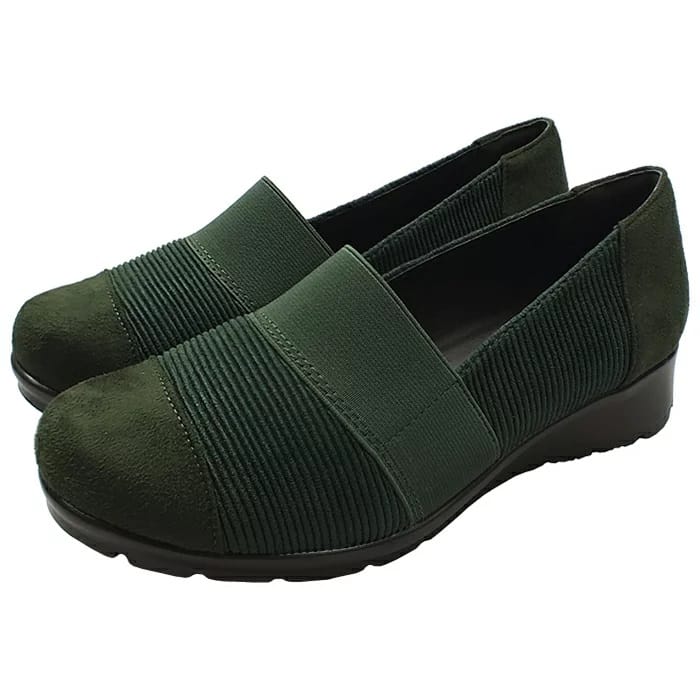 [Jastip] Sepatu REFRESH WALK Dengan Sabuk Karet Hak Tengah Pump Sol Wedge 3E | Impor Dari Jepang