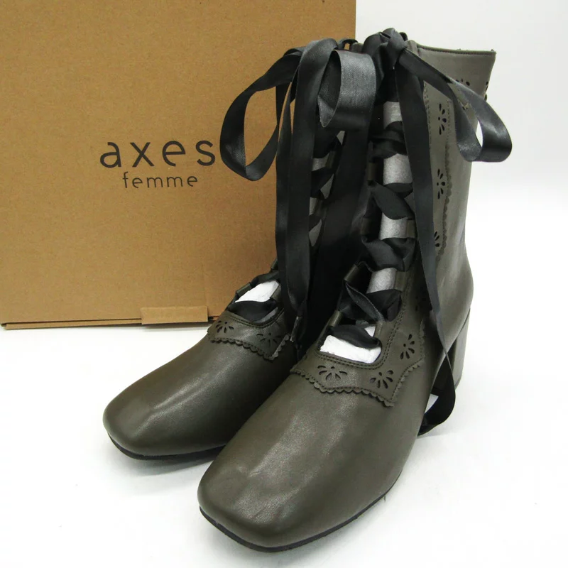 [Jastip] Axes Femme Renda Ghillie Boots Sepatu TL623X105 Square Toe ...