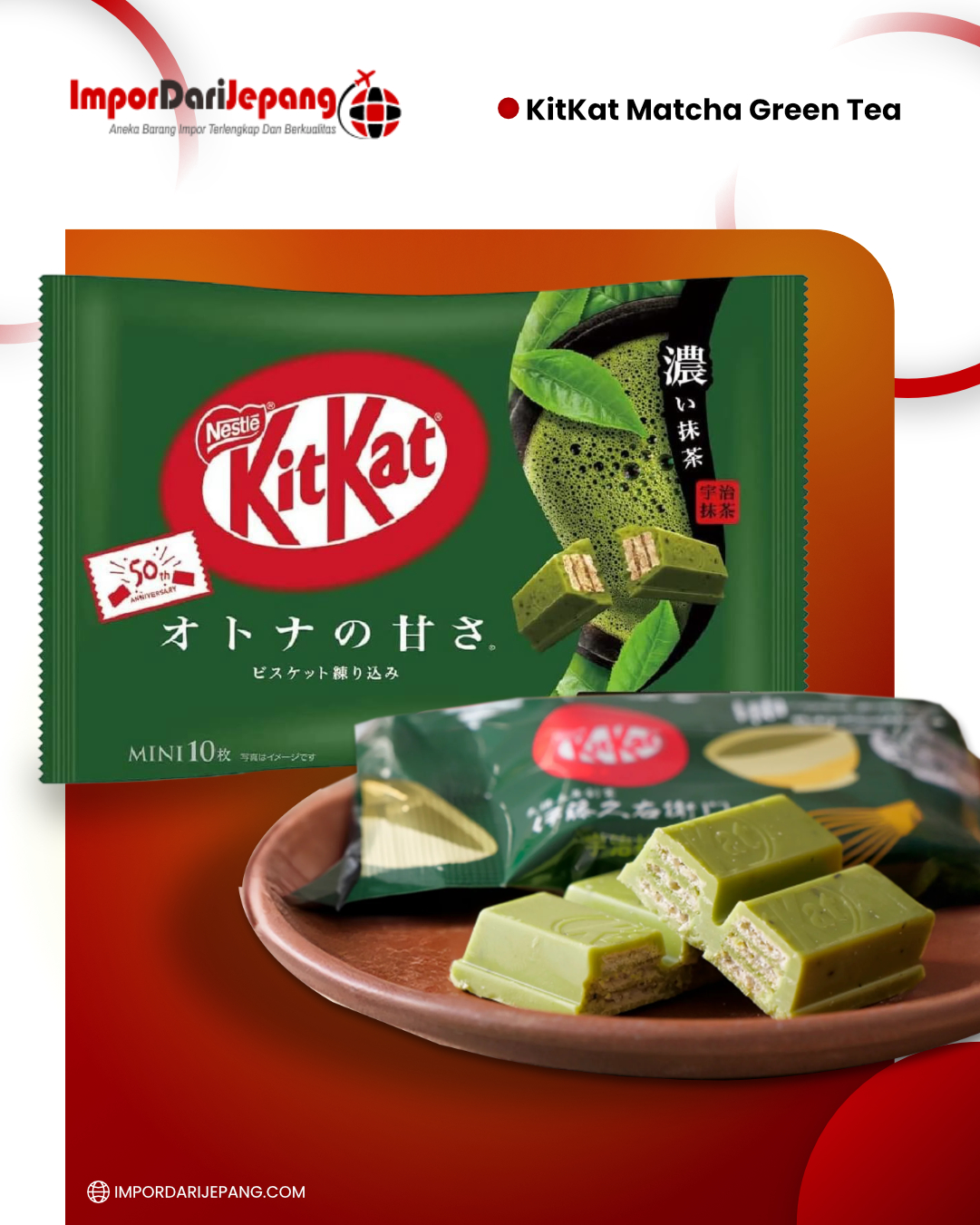 [Jastip] KitKat Matcha Green Tea Jepang | Impor Dari Jepang